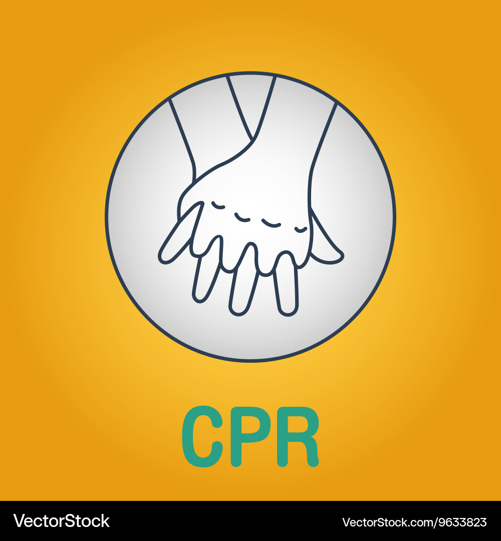 CPR Training Royalty Free Vector Image - VectorStock