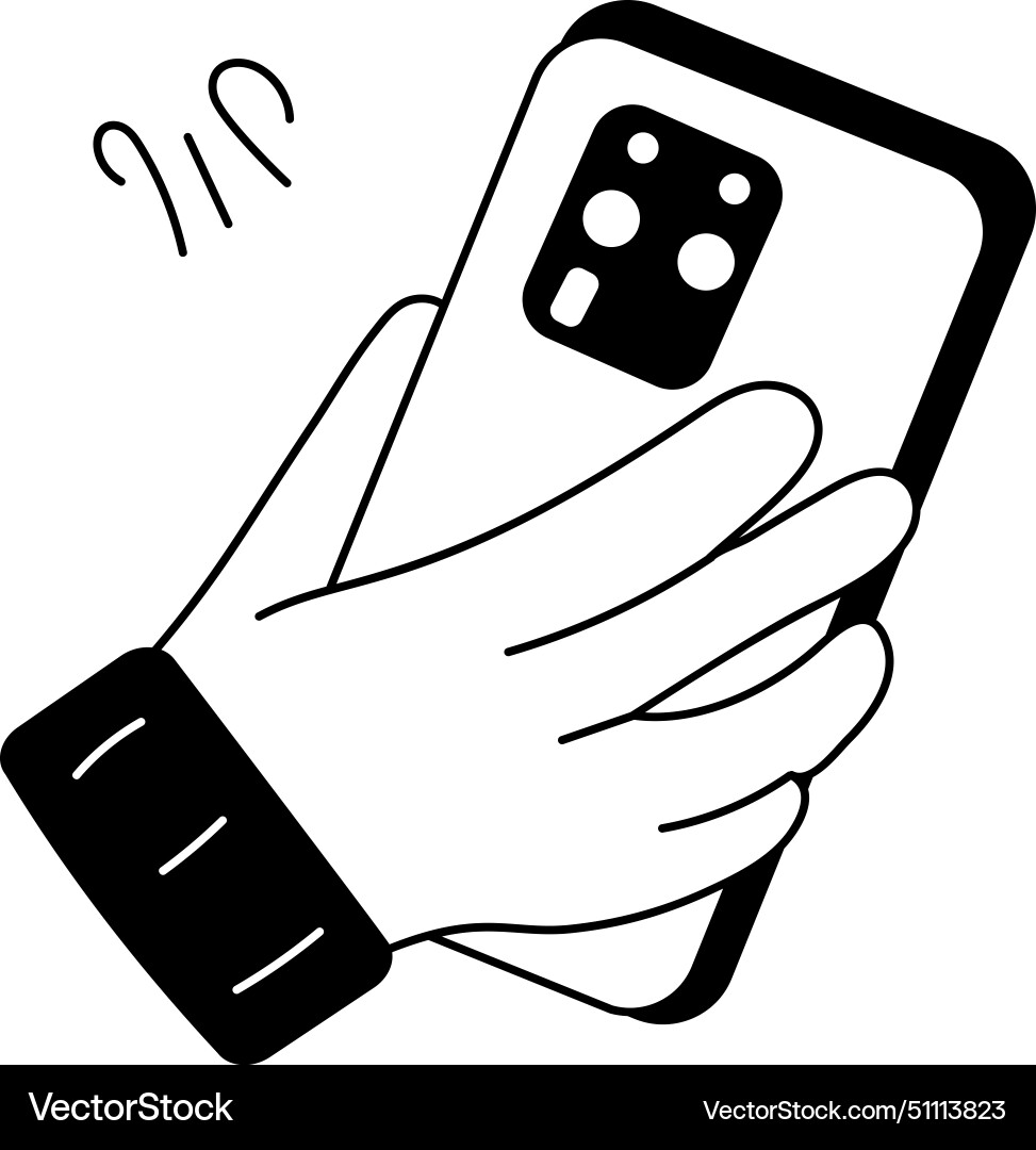 Handheld device Royalty Free Vector Image - VectorStock