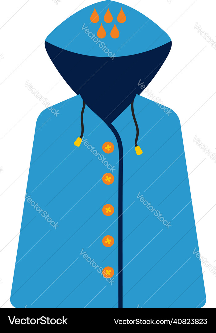 Icon of raincoat Royalty Free Vector Image - VectorStock