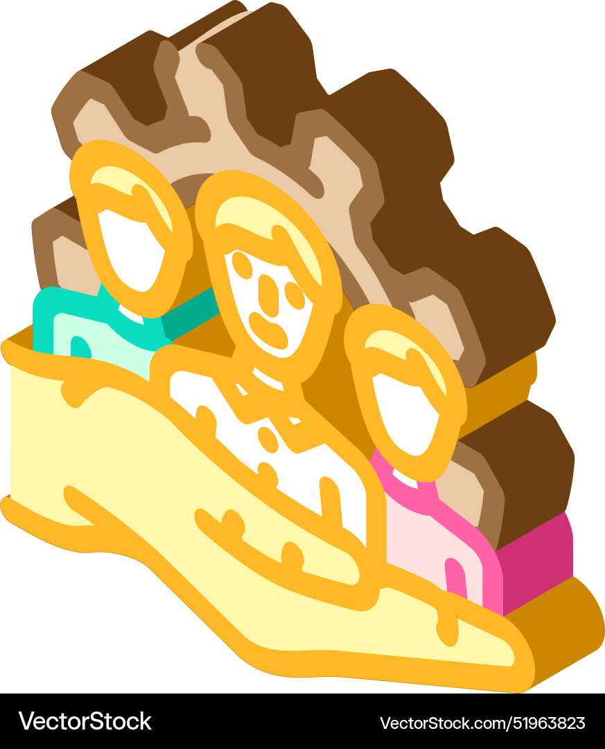 Vendor management business process isometric icon Vector Image