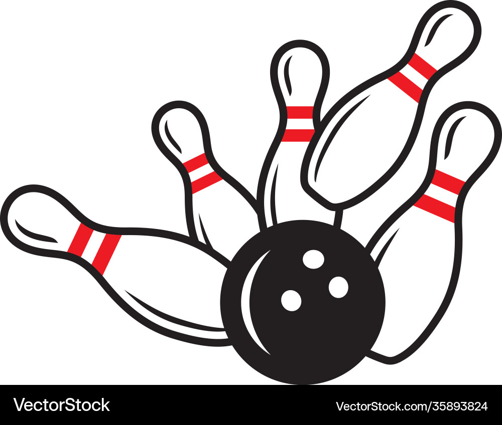 Bowling Royalty Free Vector Image - VectorStock