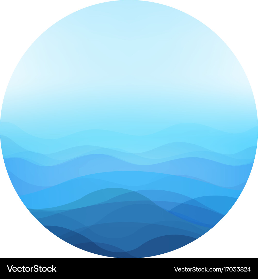 Ocean Gradient Mesh Royalty Free Vector Image - VectorStock