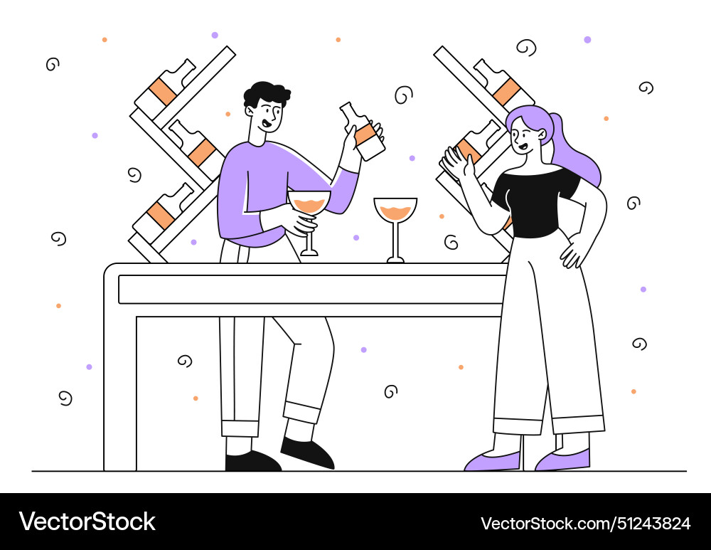 Wine tasting simple Royalty Free Vector Image - VectorStock