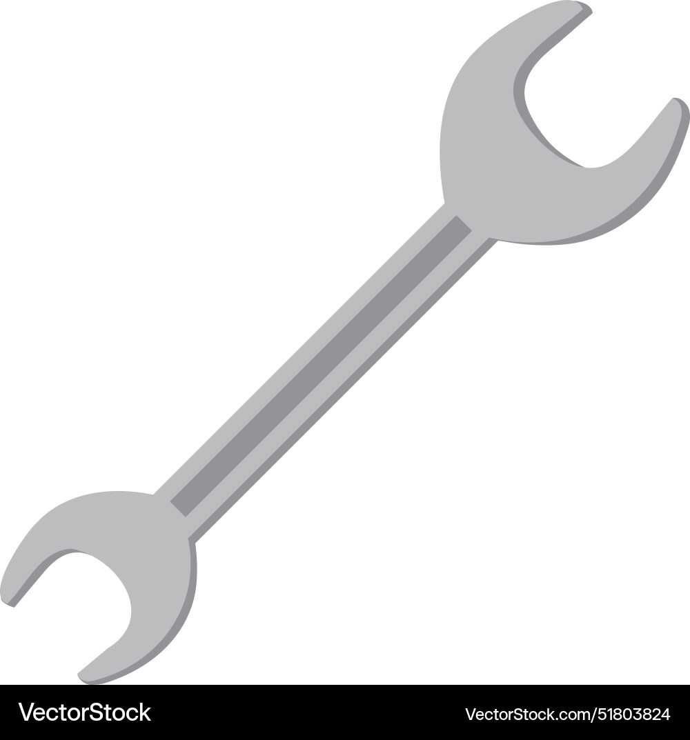 Wrench isolate on white background Royalty Free Vector Image