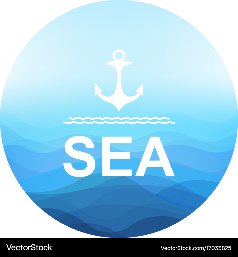 Sea poster Royalty Free Vector Image - VectorStock