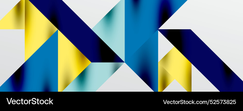 Tech minimal overlapping triangle shapes elements Vector Image