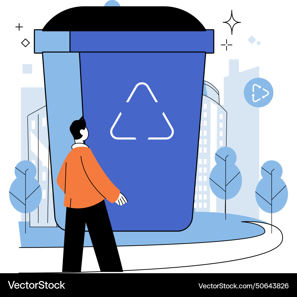 Clean city it reflects collective commitment Vector Image