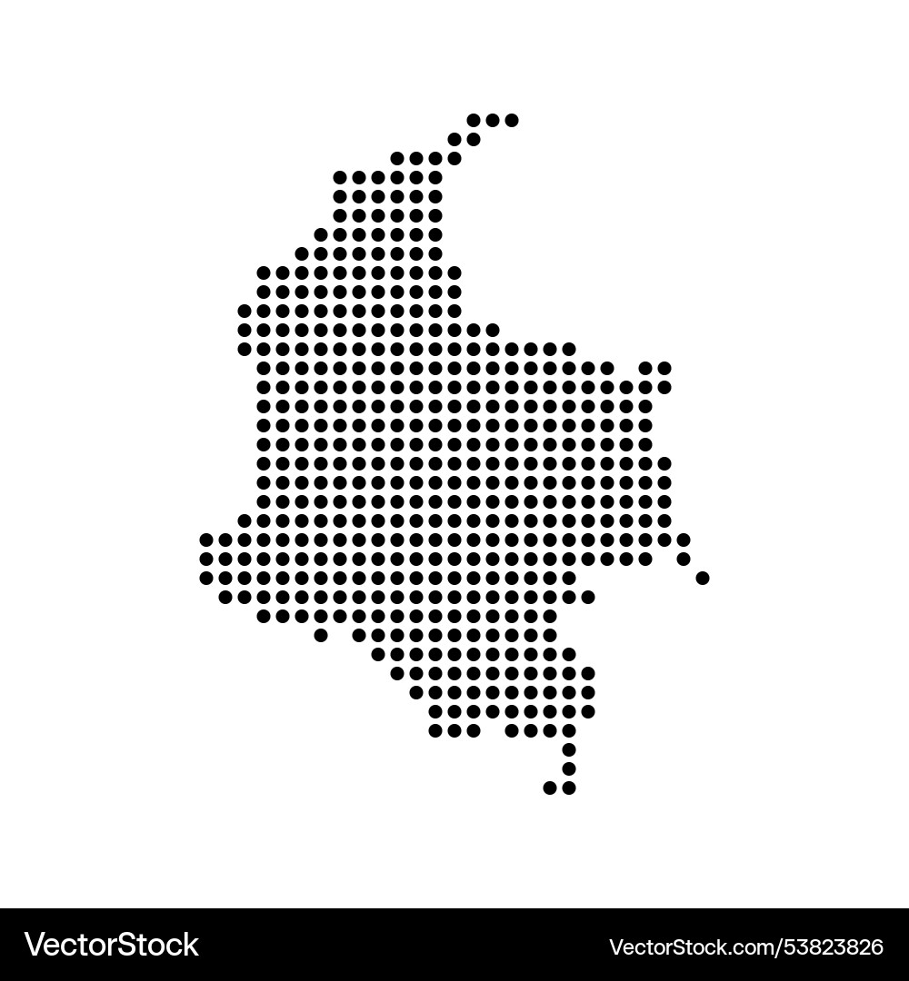 Colombia map icon Royalty Free Vector Image - VectorStock