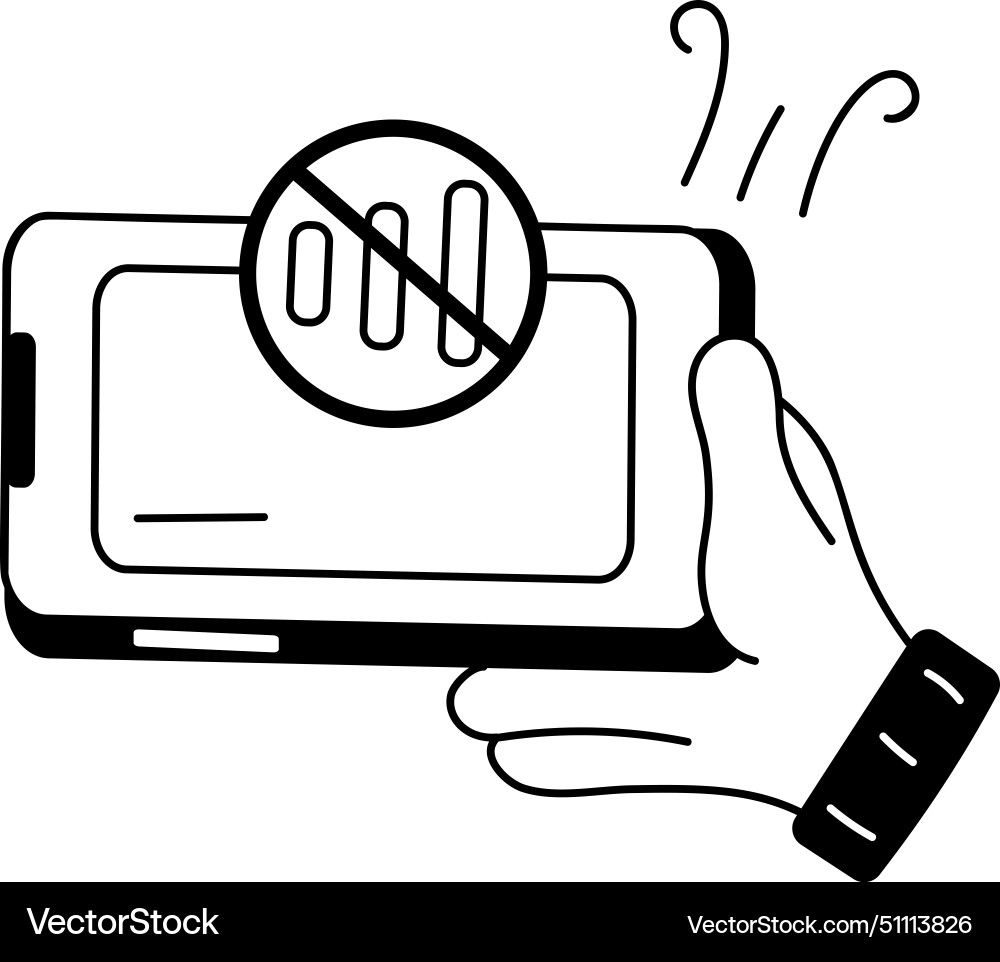 No signals Royalty Free Vector Image - VectorStock