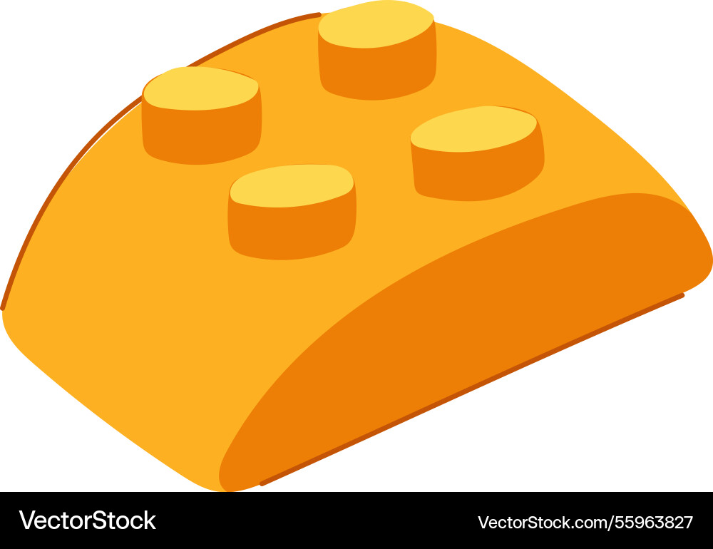 Creative building blocks cartoon Royalty Free Vector Image