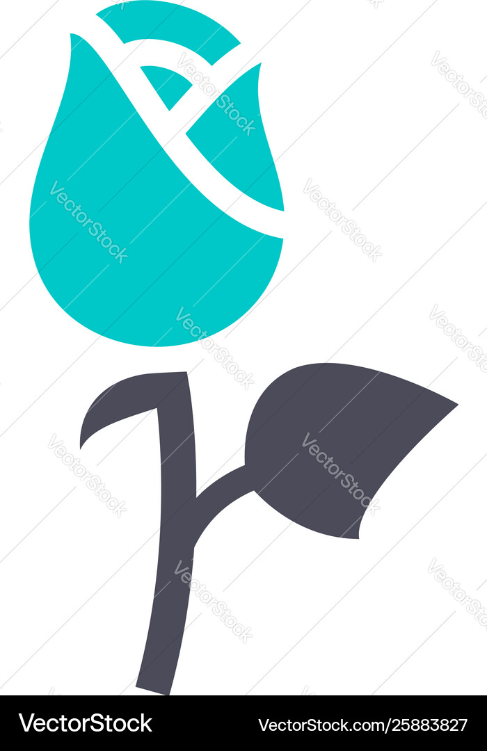 New gray turquoise icon on a white background Vector Image