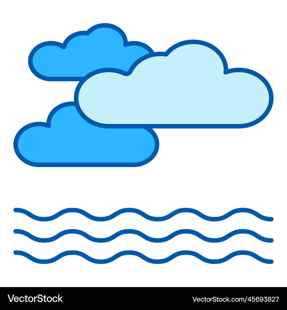 Ocean landscape Royalty Free Vector Image - VectorStock