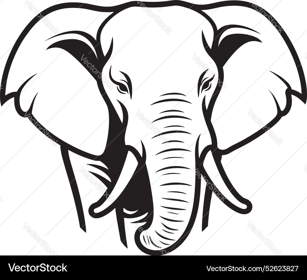 Tusker triumph design symbolizing Royalty Free Vector Image