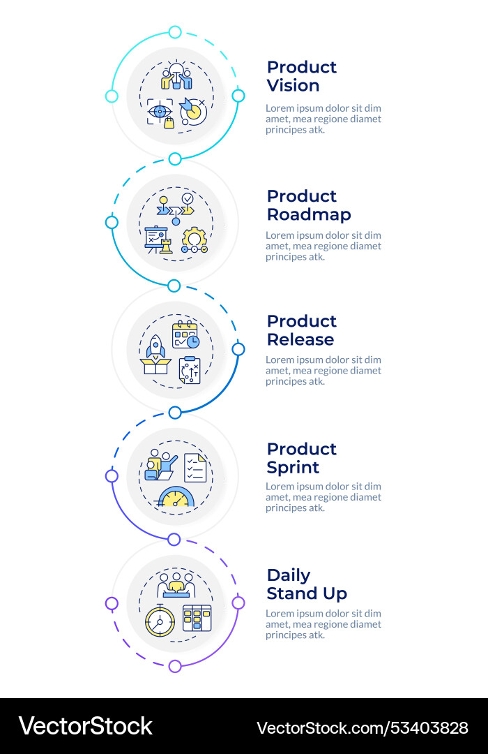 Apm planning management infographic design Vector Image