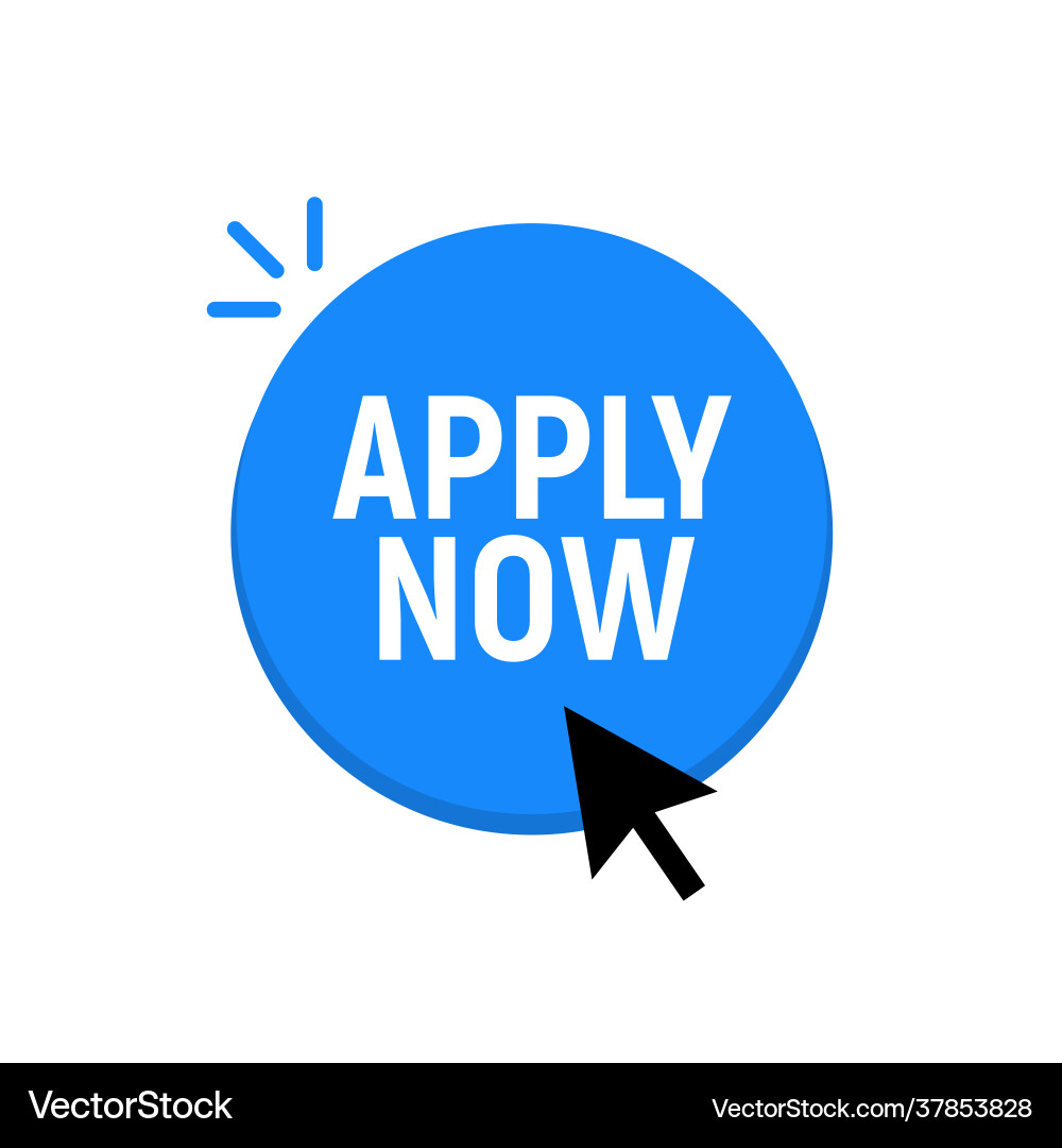 Apply Now Button Icon Royalty Free Vector Image