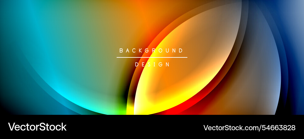 Bright rainbow style color gradient with curve Vector Image