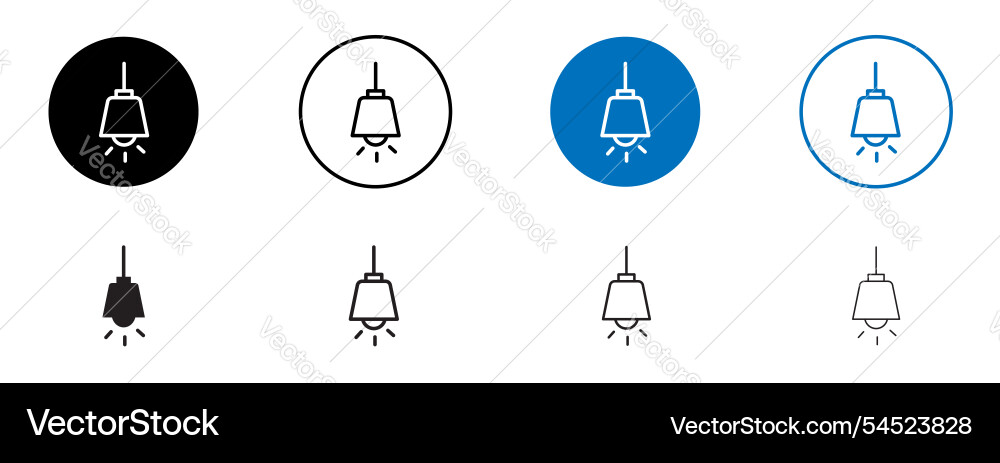 Hanging light icon Royalty Free Vector Image - VectorStock