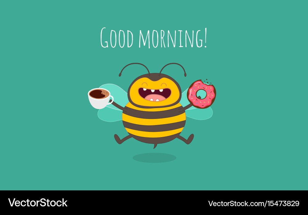 Bee cartoon Royalty Free Vector Image - VectorStock