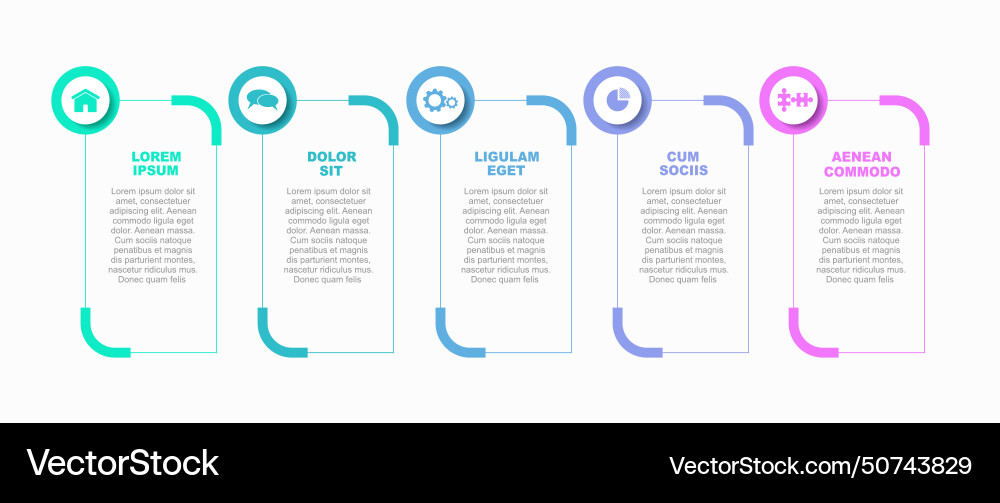 Infographic design template with place Royalty Free Vector
