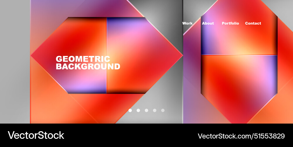 Metal triangles with colorful bright triangles Vector Image