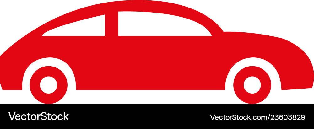 Red car Royalty Free Vector Image - VectorStock