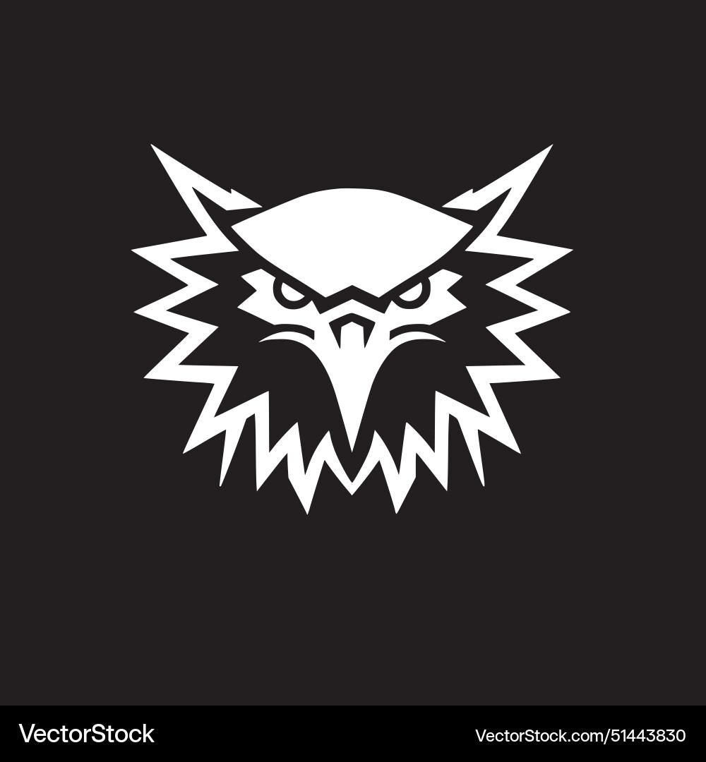 Eagle - minimalist and flat logo Royalty Free Vector Image