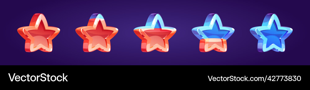 Game icon of rating star Royalty Free Vector Image