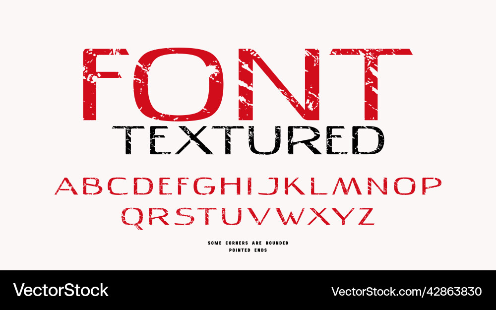Wide sans serif font Royalty Free Vector Image