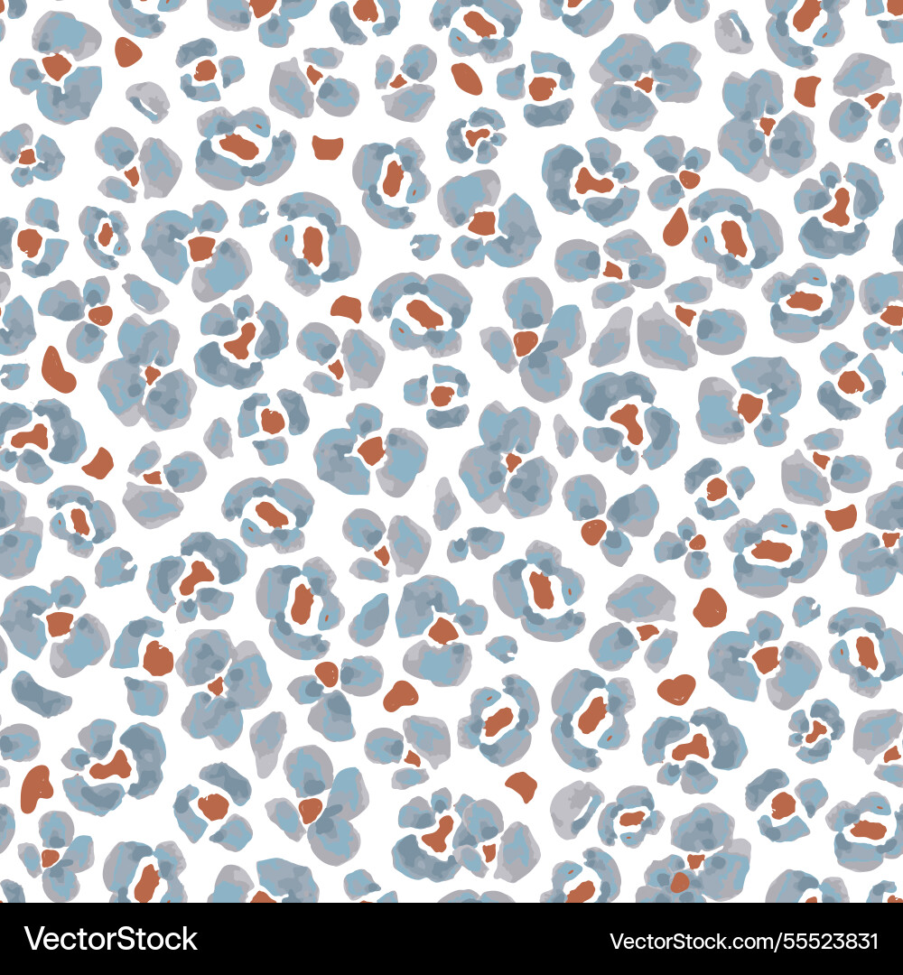 Bright leopard skin texture pattern naive Vector Image