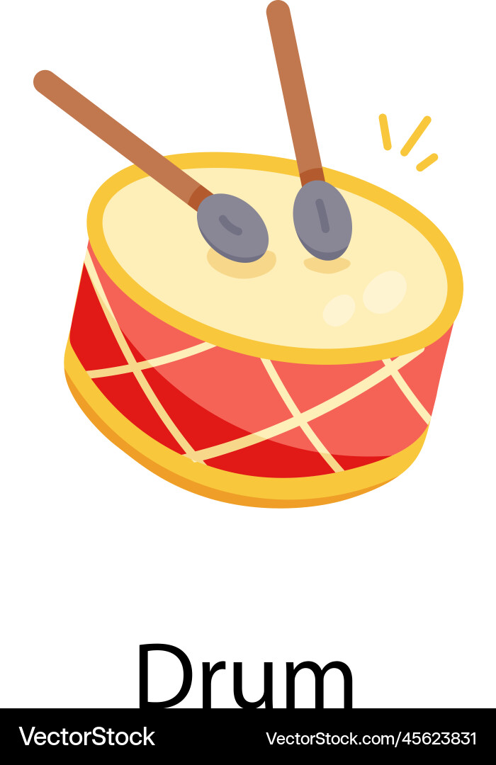 Drum Royalty Free Vector Image - VectorStock
