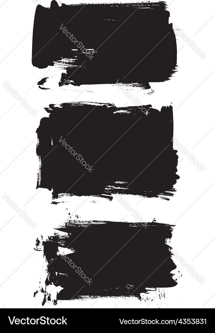 Ink stroke set Royalty Free Vector Image - VectorStock
