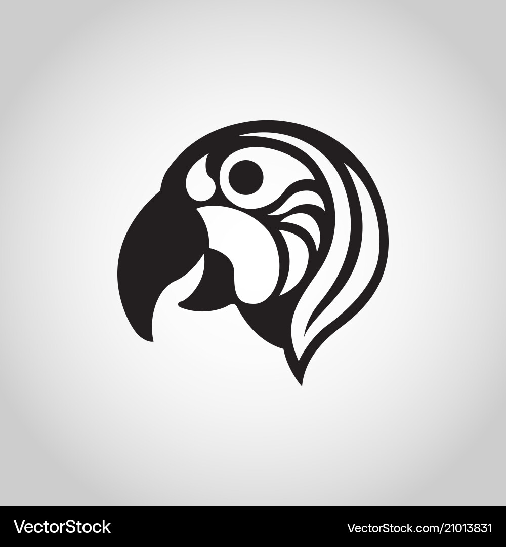 Macaw Logo-Symbol Lizenzfreies Vektorbild - VectorStock