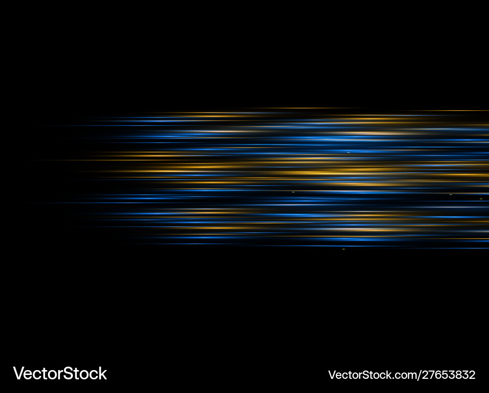 Blue horizontal glare Royalty Free Vector Image