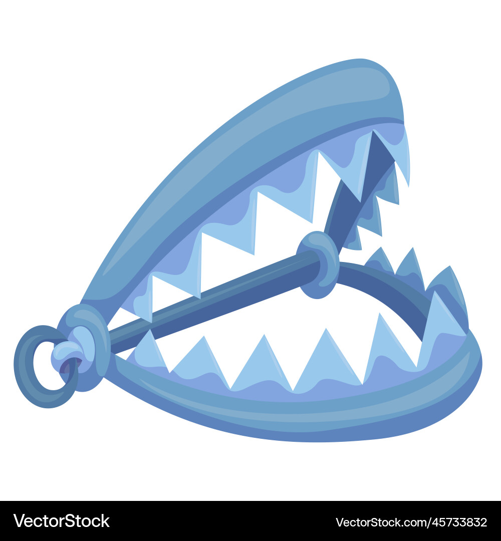 Metal Pitfall Animal Trap Royalty Free Vector Image