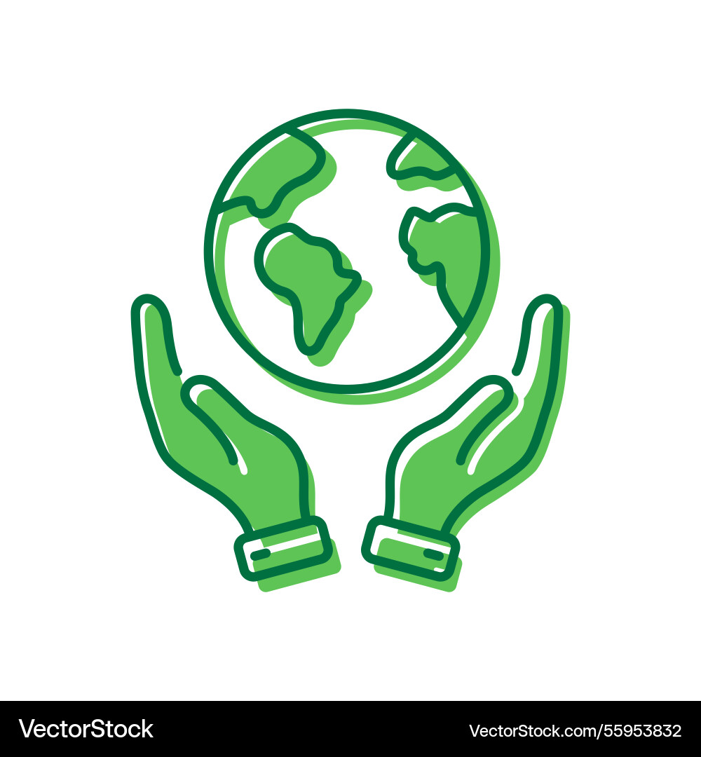 Save global nature human environmental protection Vector Image