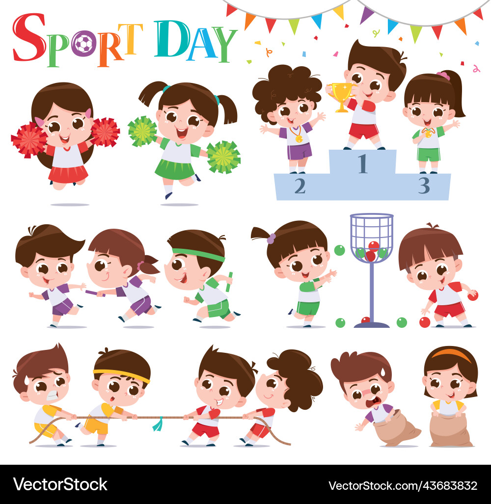 Sports day Royalty Free Vector Image - VectorStock