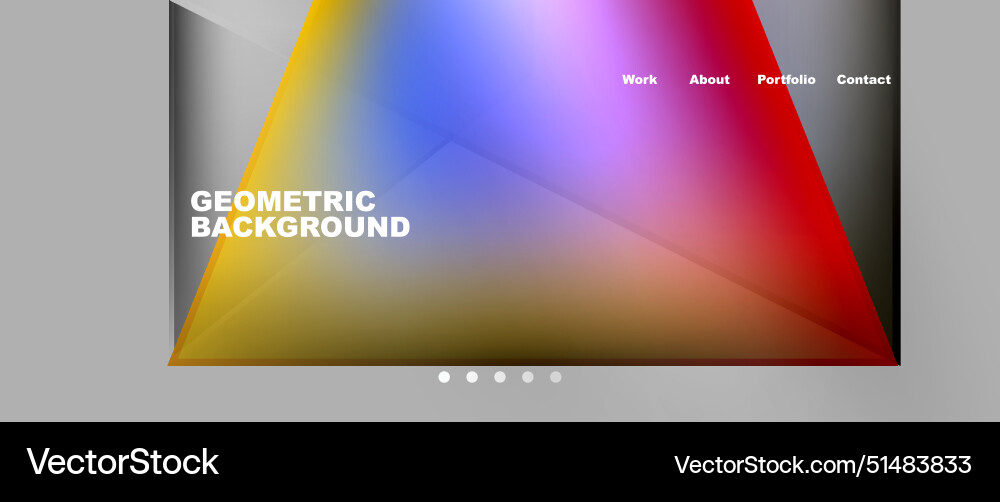 Flowing bright neon gradients geometric abstract Vector Image