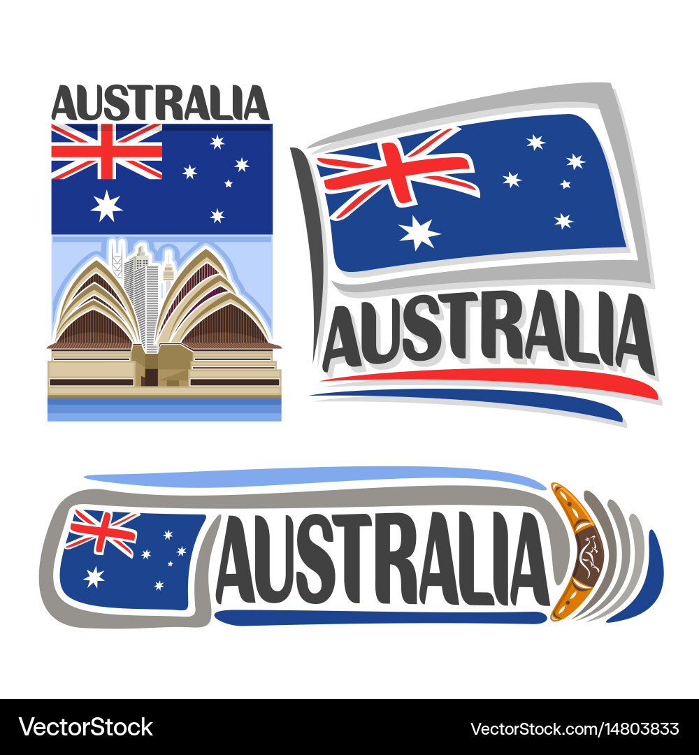 Logo australia Royalty Free Vector Image - VectorStock