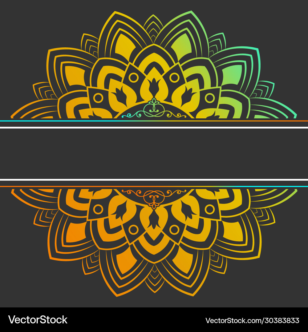 Mandala pattern design Royalty Free Vector Image