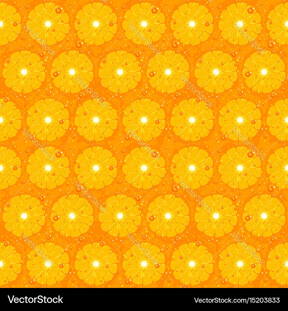 Orange fruit seamless pattern texture Royalty Free Vector