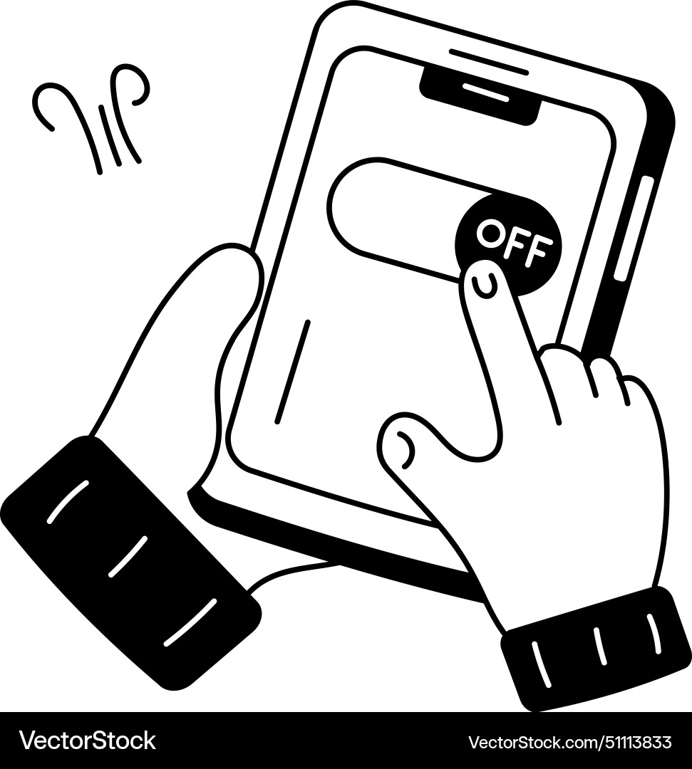 Switch off Royalty Free Vector Image - VectorStock