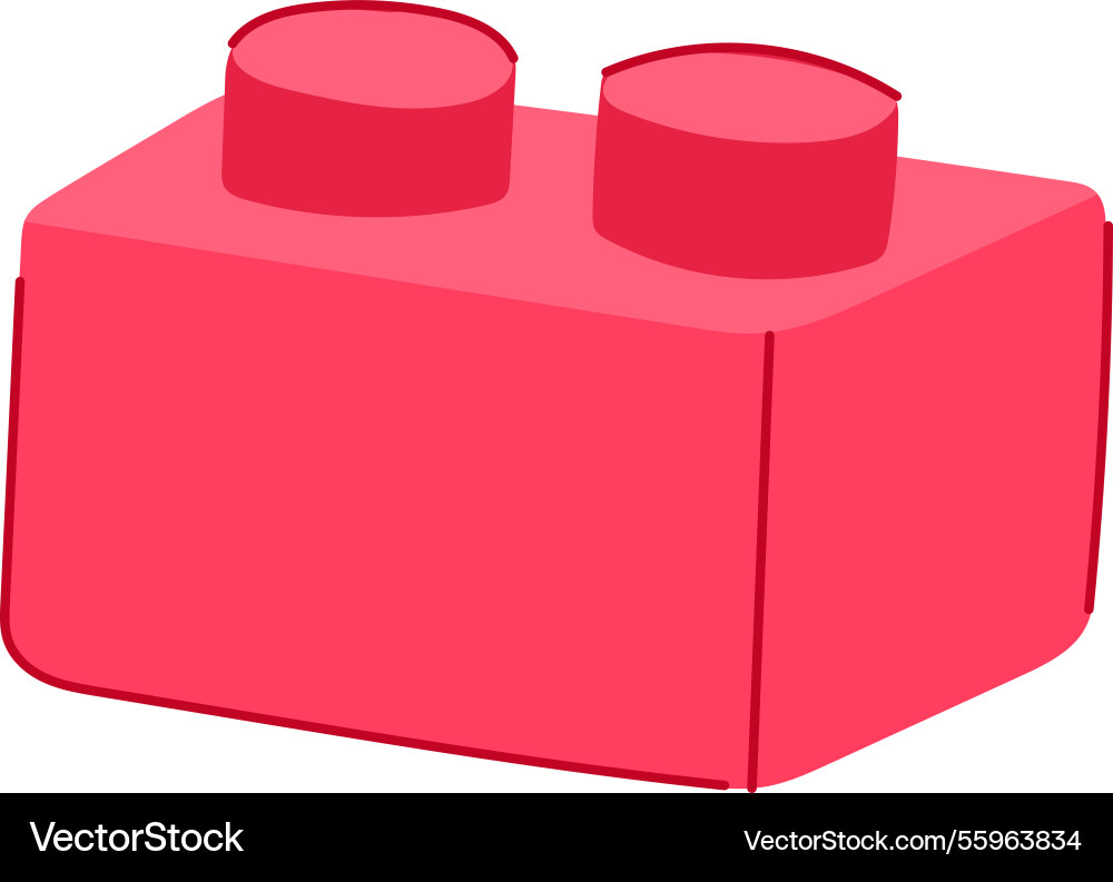 Imaginative building blocks cartoon Royalty Free Vector