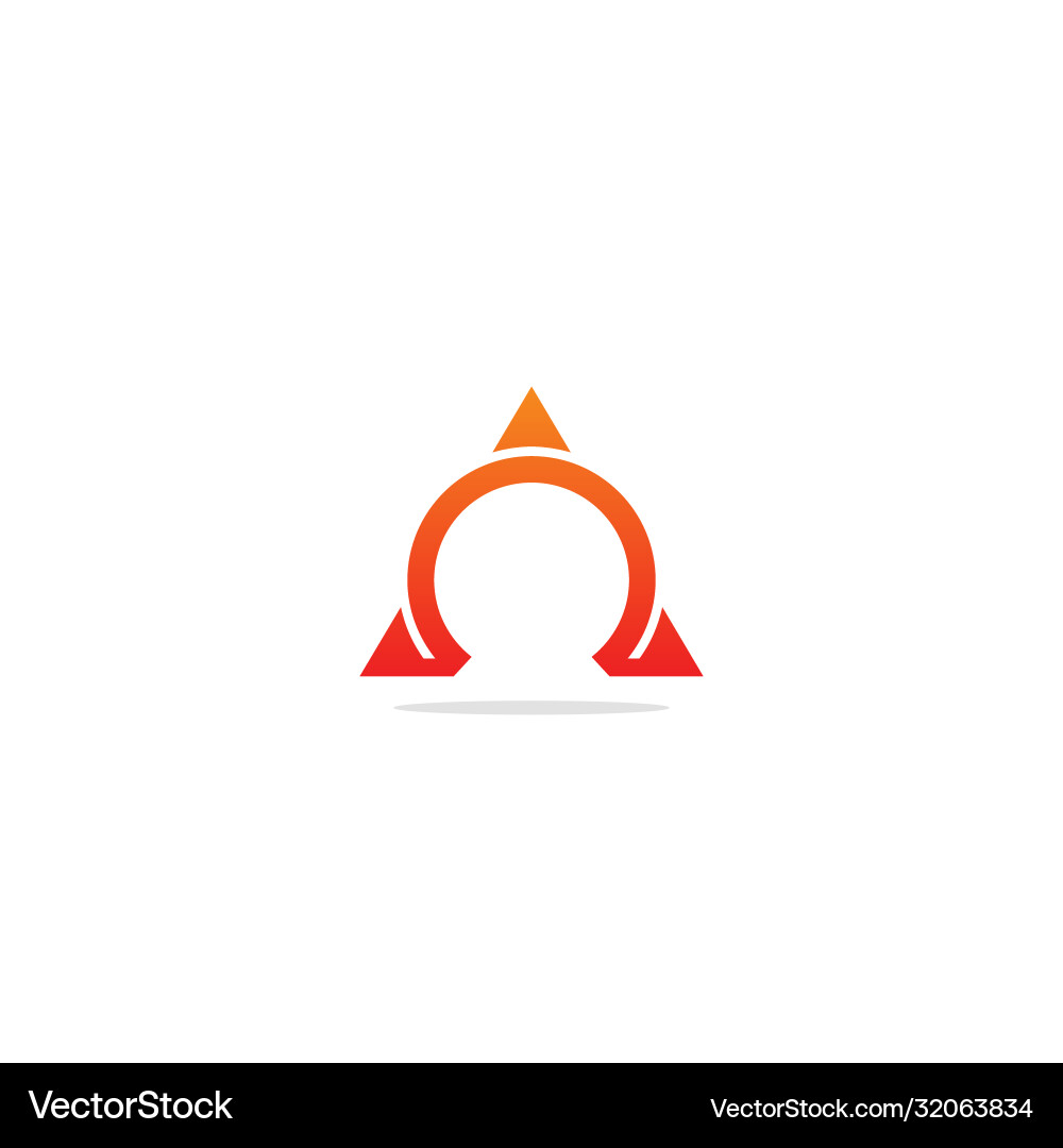 Omega sign logo Royalty Free Vector Image - VectorStock