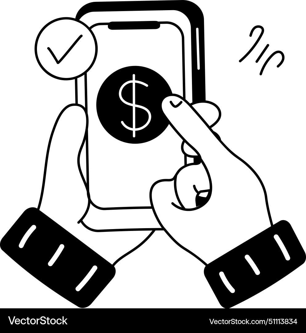 Payment confirmation Royalty Free Vector Image