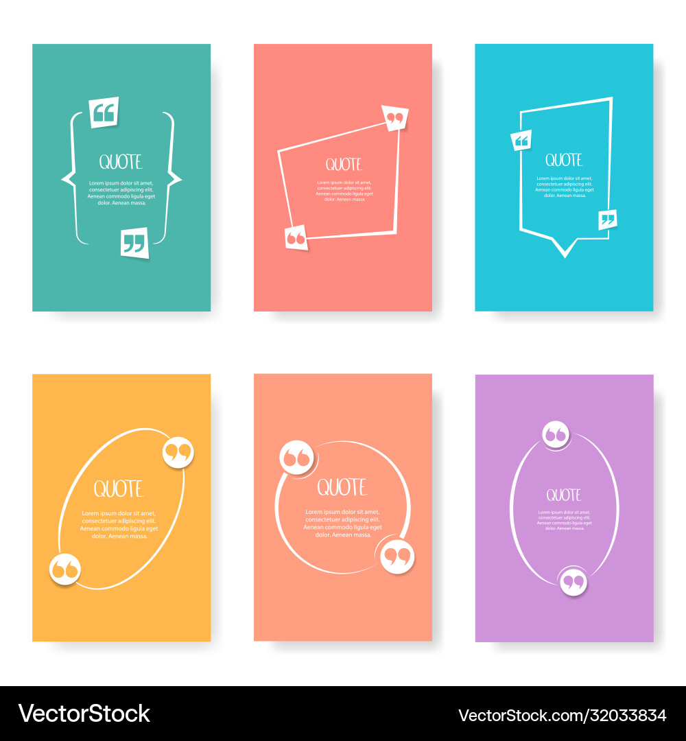 Quote text bubble commas note message and comment Vector Image