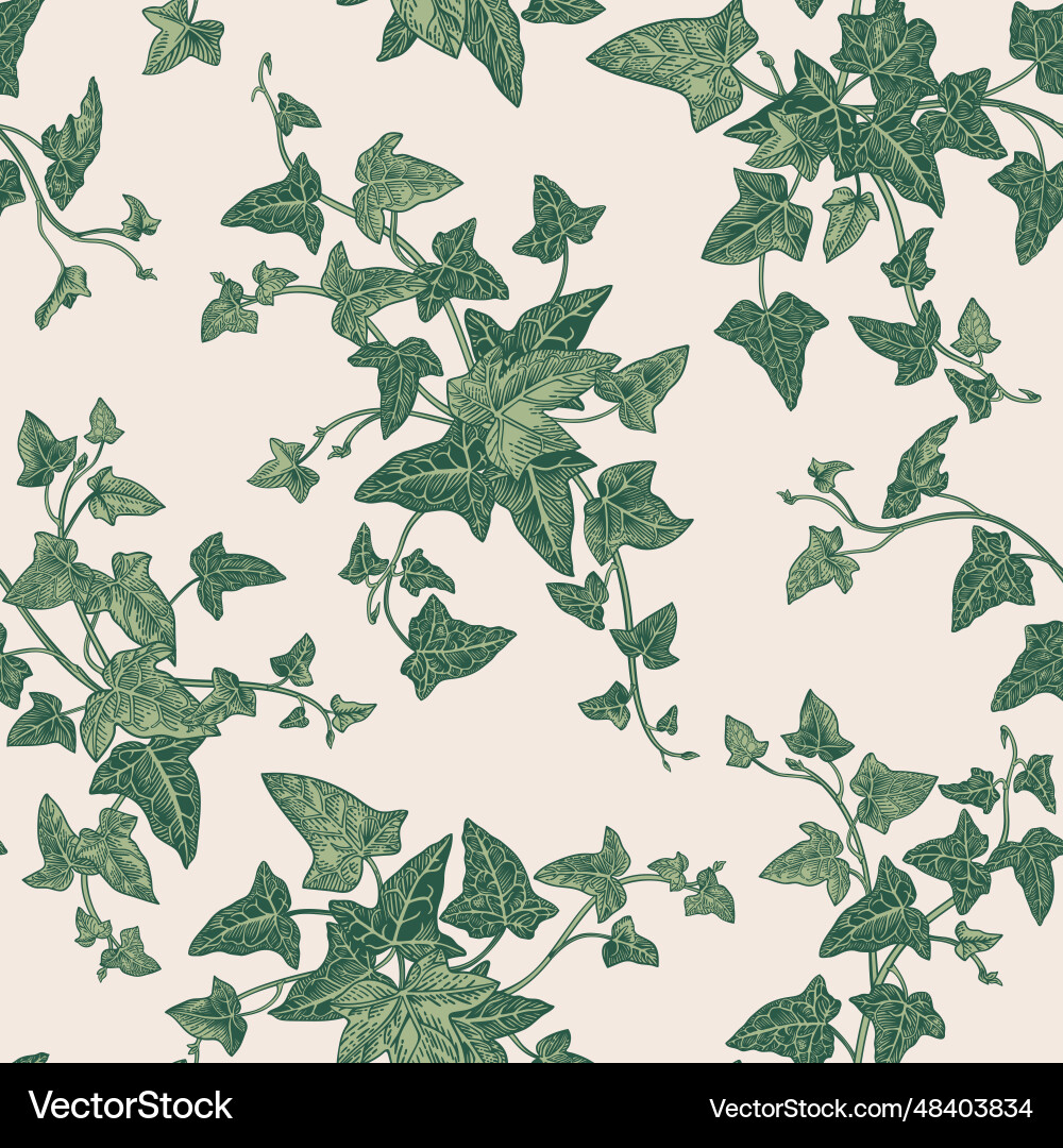 Seamless Ivy Print Vector Images (over 150)