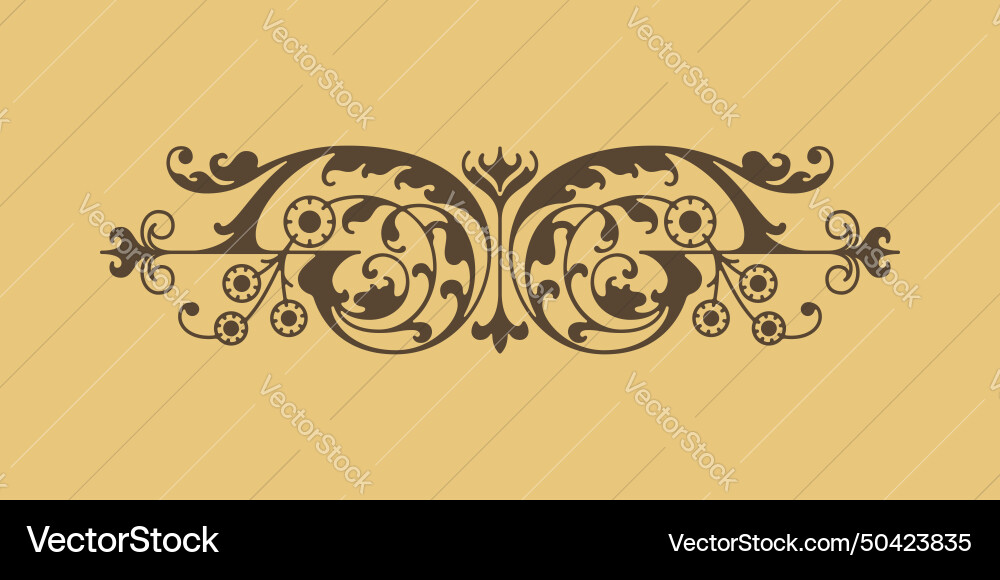Art nouveau elements no 01 Royalty Free Vector Image