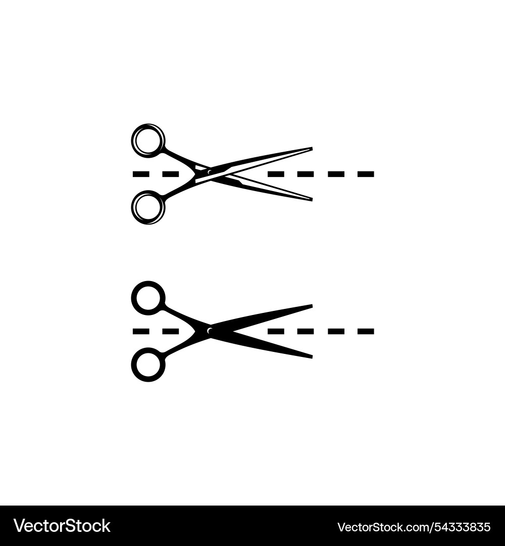Cut here Royalty Free Vector Image - VectorStock