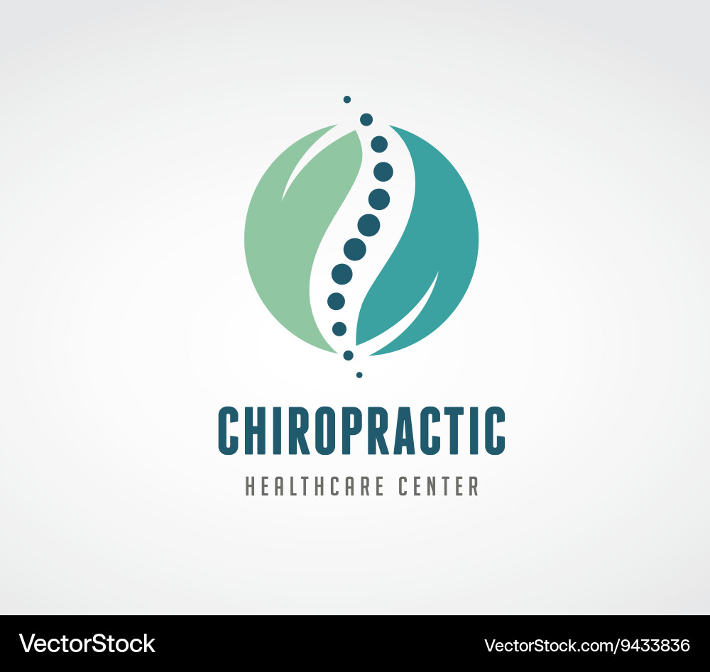 Chiropractic massage back pain icon Royalty Free Vector