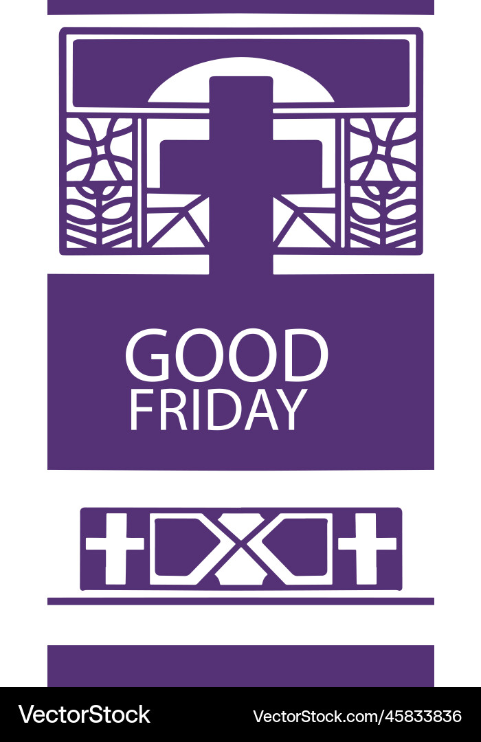 Good friday modern background Royalty Free Vector Image